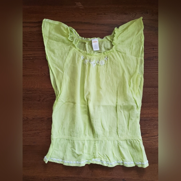 Gymboree | Shirts & Tops | Gymboree Girls 2 Bright Yellow Gauzy Shirt ...